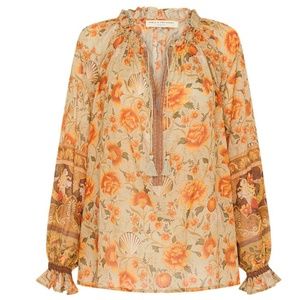 Spell | Tops | Seashell Blouse In Sand | Poshmark